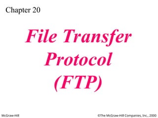 Lecture 22- File transfer Protocol .ppt