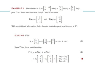 Lecture 22 - The Matrix of a linear Transformation.ppt
