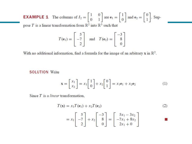 Lecture 22 - The Matrix of a linear Transformation.ppt