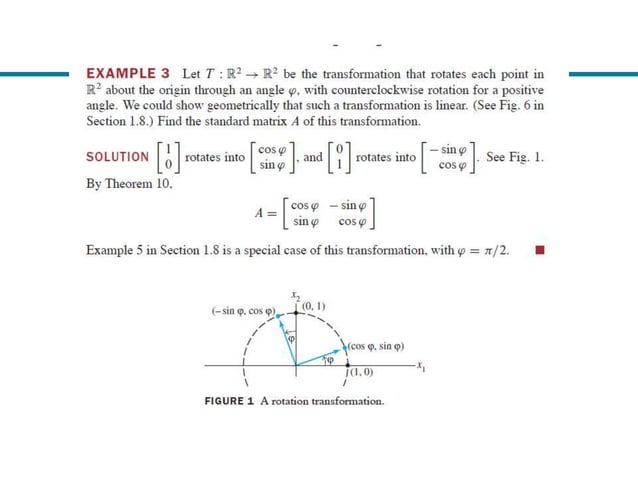 Lecture 22 - The Matrix of a linear Transformation.ppt