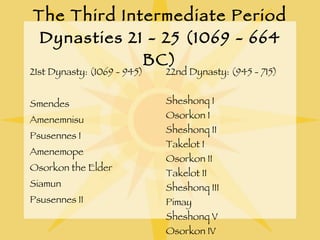 Lecture 22 third intermediate period (b) | PPT