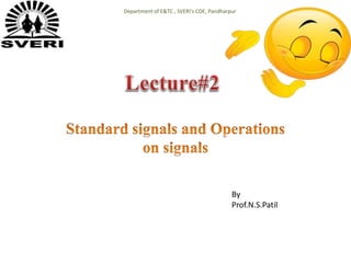Lecture 2_Signals and Systems | PPTX