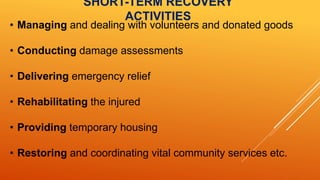 Introduction to disaster management system | PPT