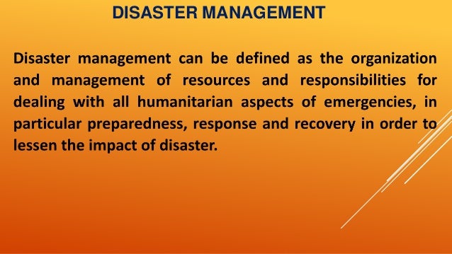 Disaster Management System