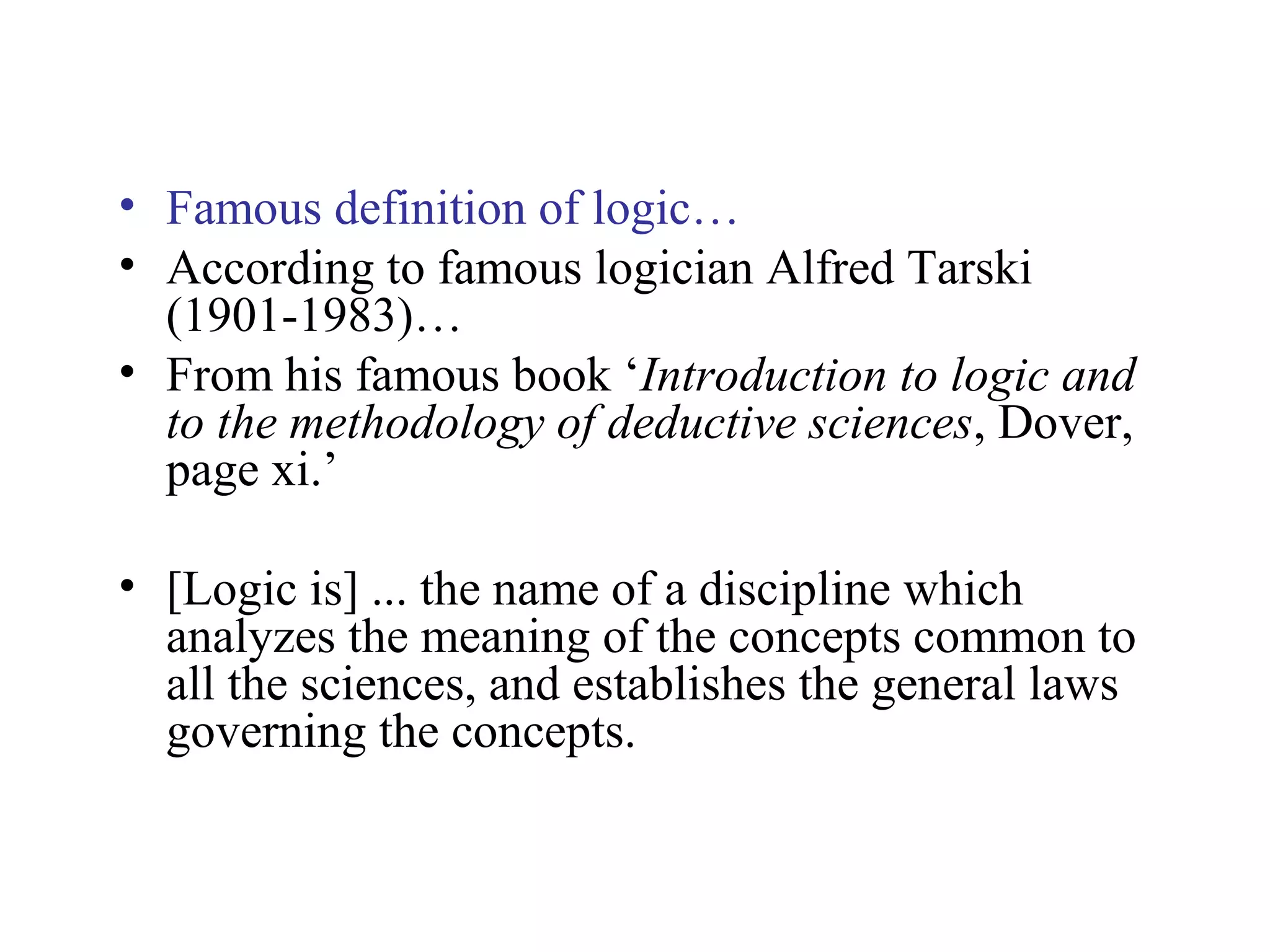 Lecture # 2 (28.01.2017) @ ibt principle of logic | PPT