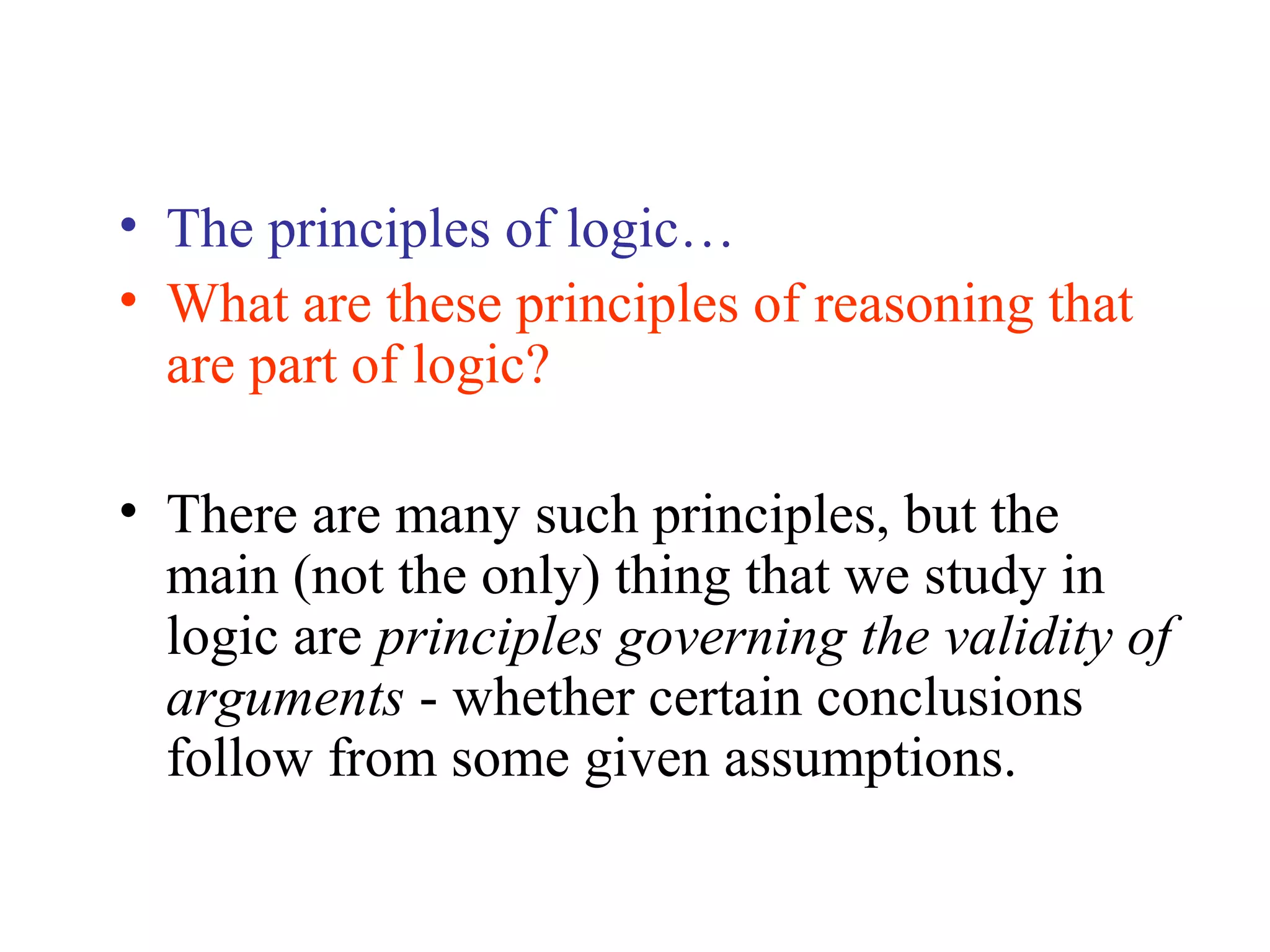 Lecture # 2 (28.01.2017) @ ibt principle of logic | PPT