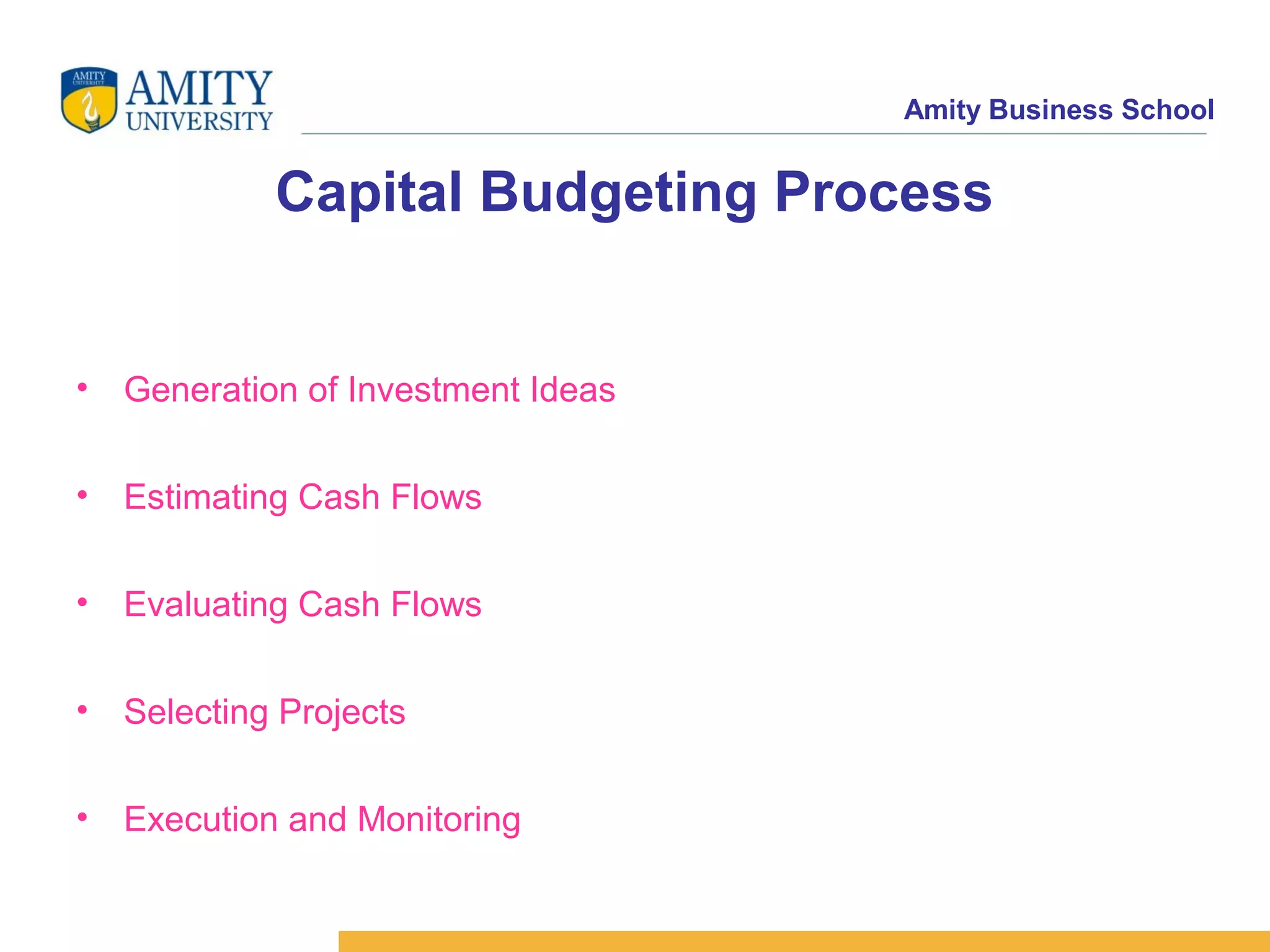 Lecture 22 capital budgeting | PPT | Business Accounting & Finance ...