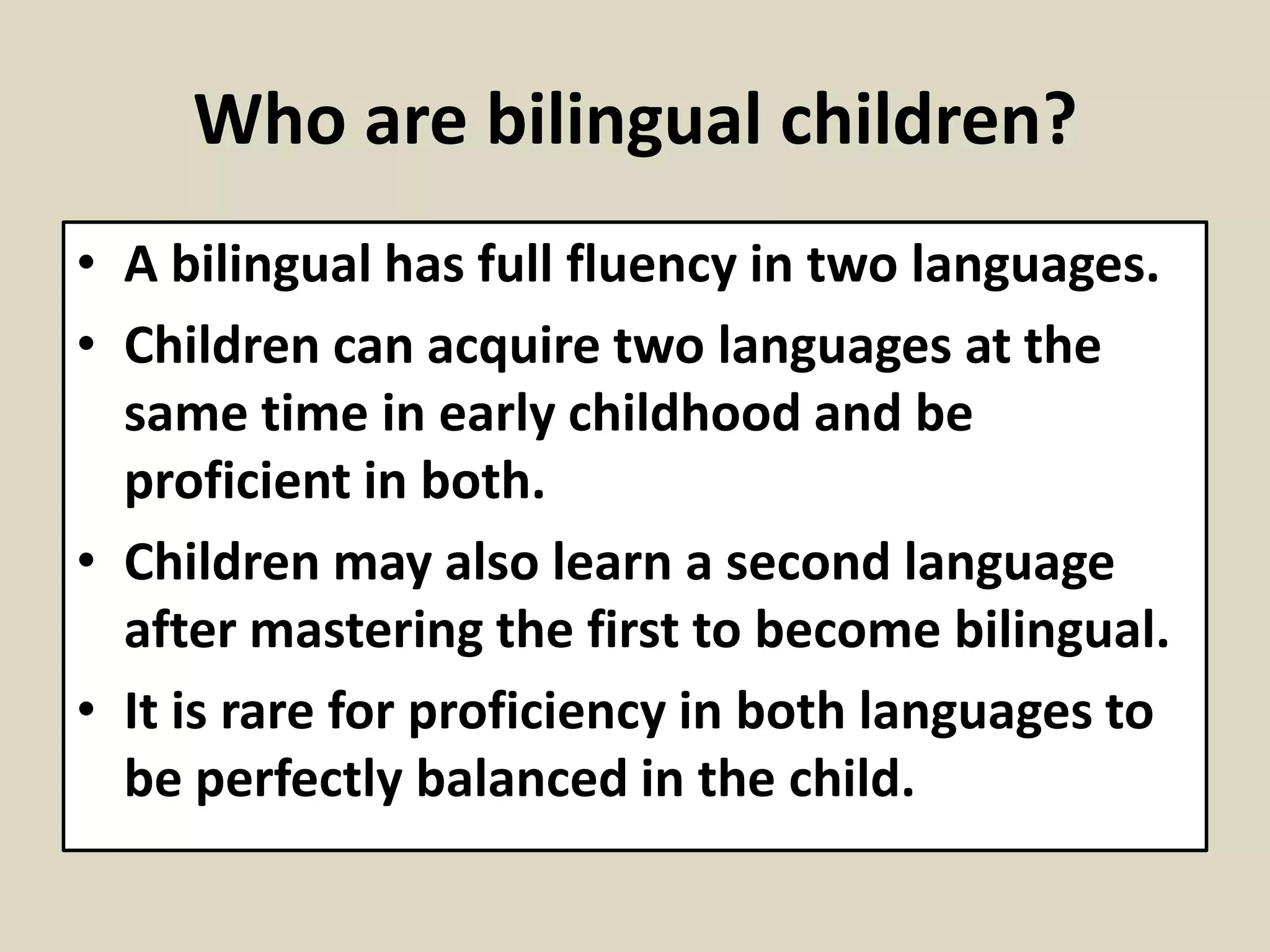 Bilingualism | PPTX