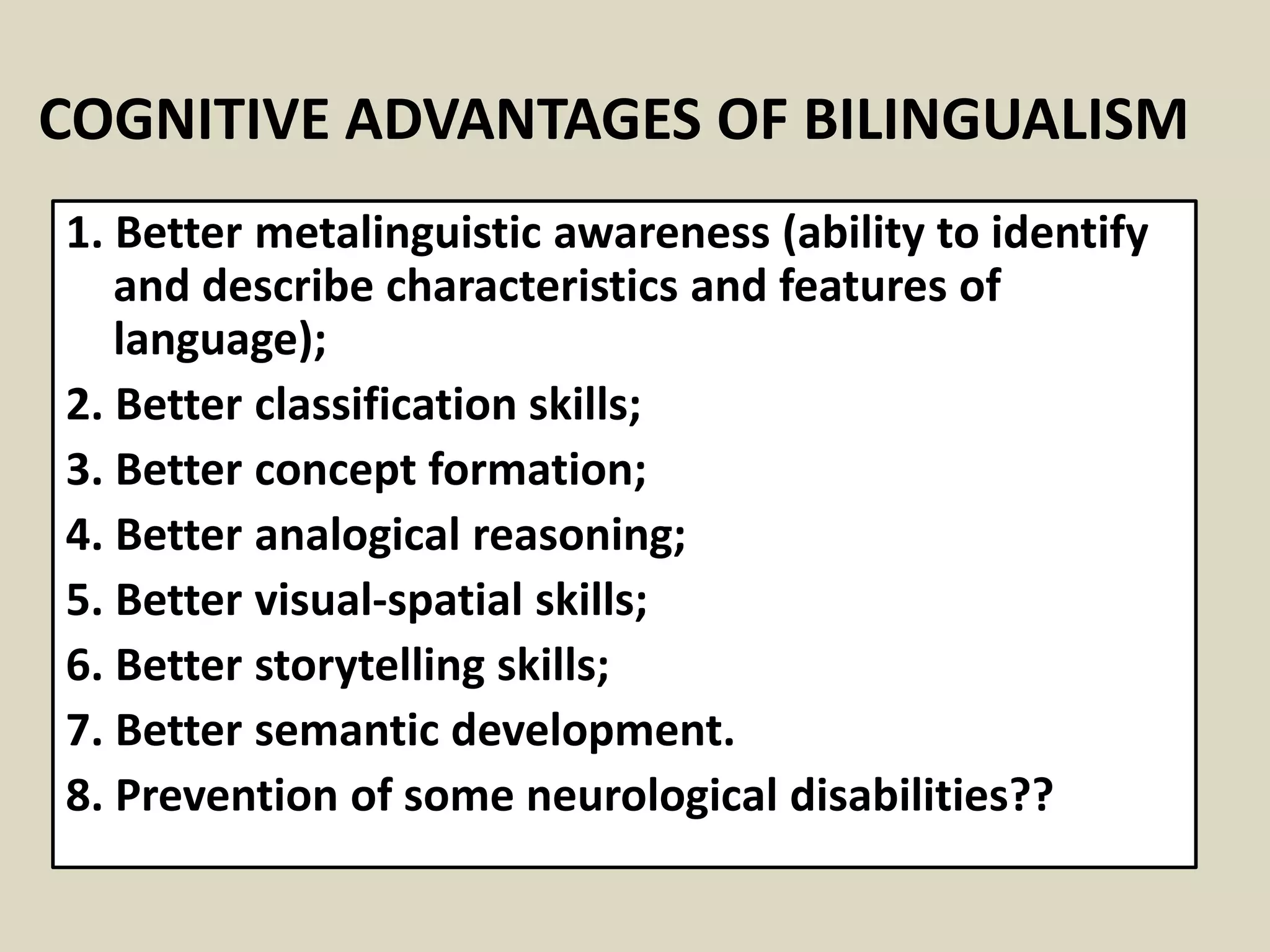 Bilingualism | PPTX