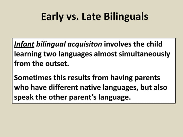 Bilingualism | PPTX | Early Childhood Education | Education
