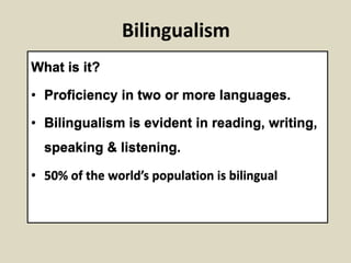 Bilingualism | PPTX