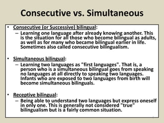 Bilingualism | PPTX