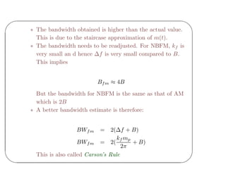 An angle modulated signal: Different Example | PPT