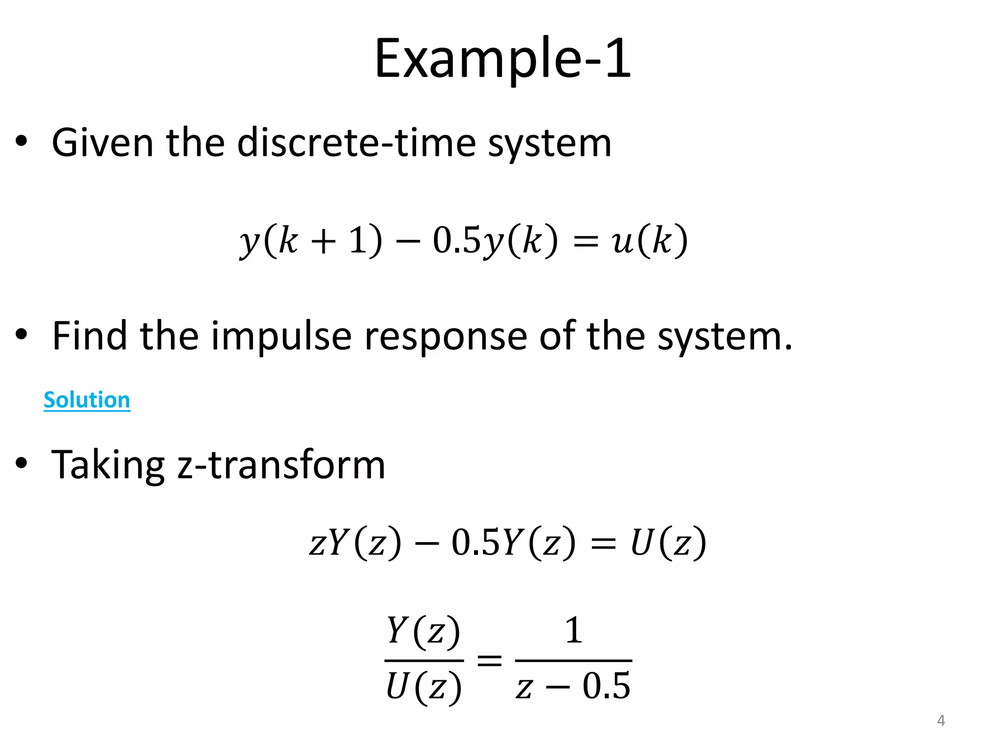 Time Response in Control System | PPT