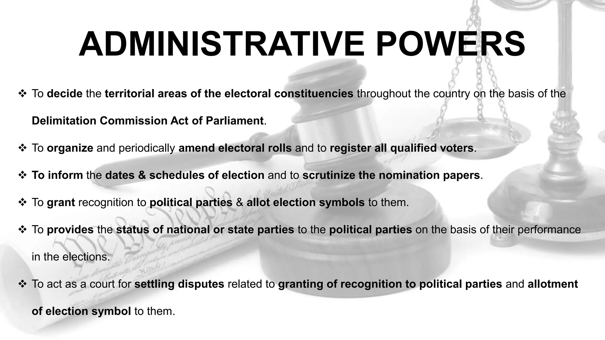 Lecture 23 election commission | PPT