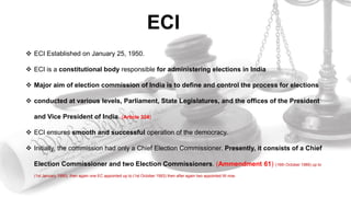Lecture 23 election commission | PPT