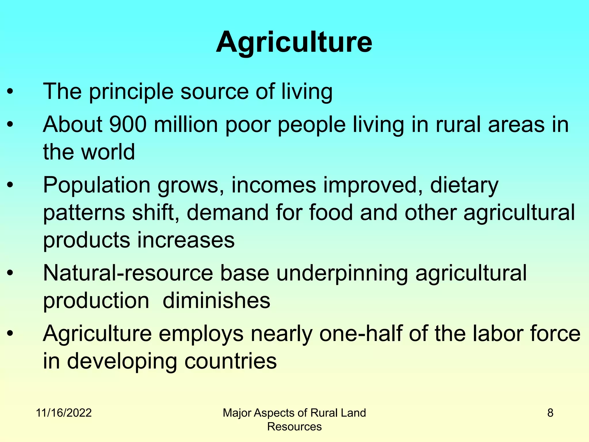 LECTURE 2&3 - Major Areas of Rural Land Resources.ppt