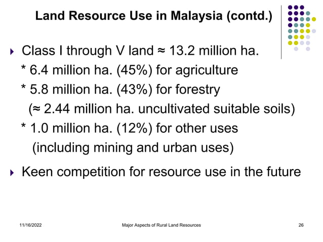 LECTURE 2&3 - Major Areas of Rural Land Resources.ppt