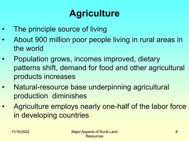 LECTURE 2&3 - Major Areas of Rural Land Resources.ppt