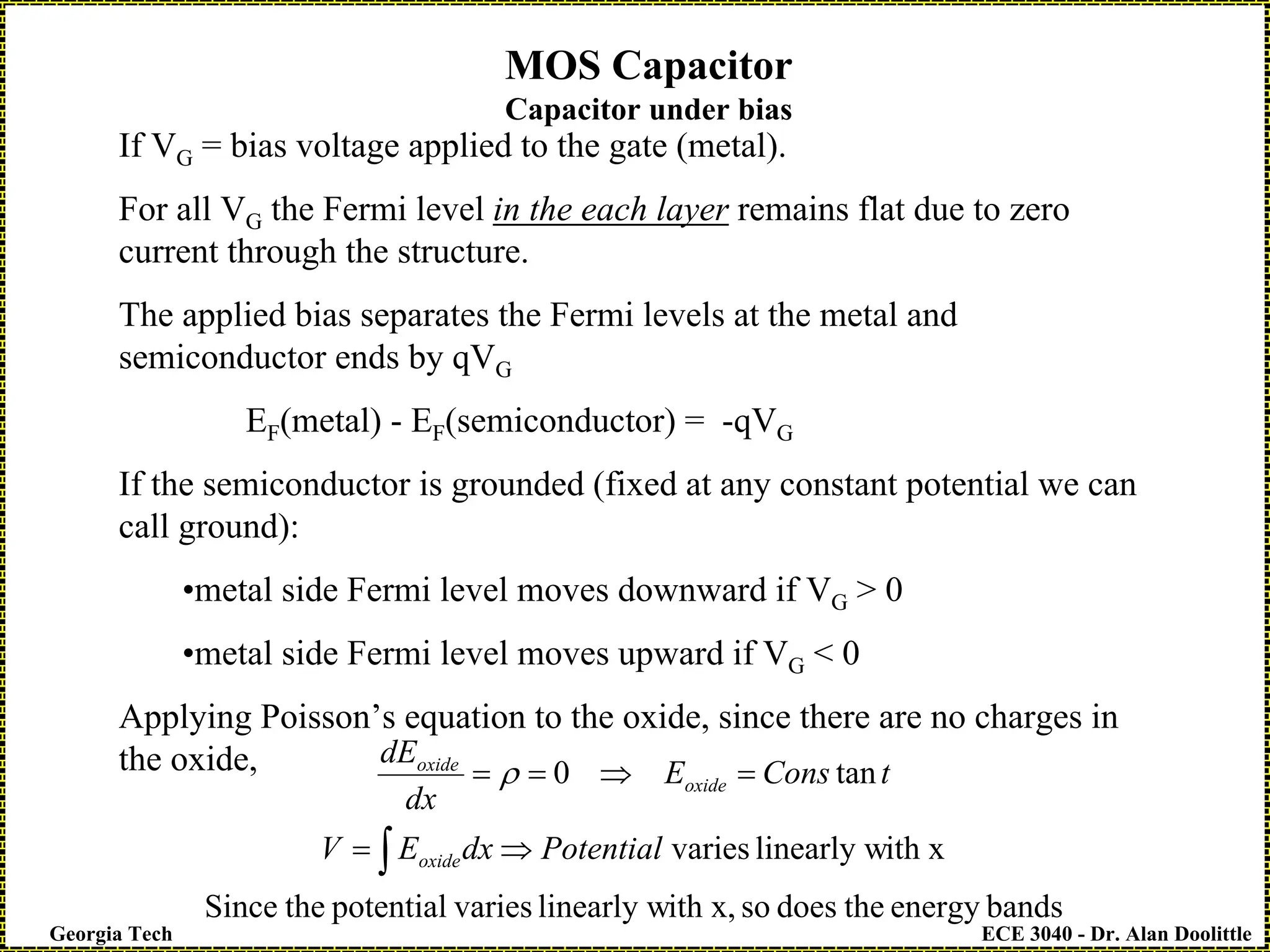 Lecture-MOS Capacitors basic for MOSFET.pdf.pdf