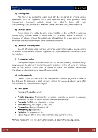 Lecture 23 - PAINT Manufacturing INDUSTRIES.pdf