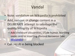 Lecture 23 Wikis & Writing | PPT