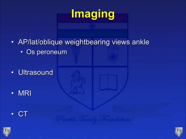 Lecture 23 24 parekh peroneal pathology | PPTX