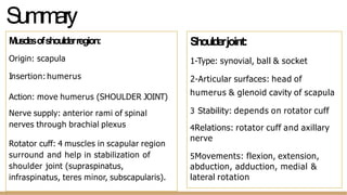 Lecture 23_ Anatomy of the shoulder.pptx | Death, Injury, or Military ...
