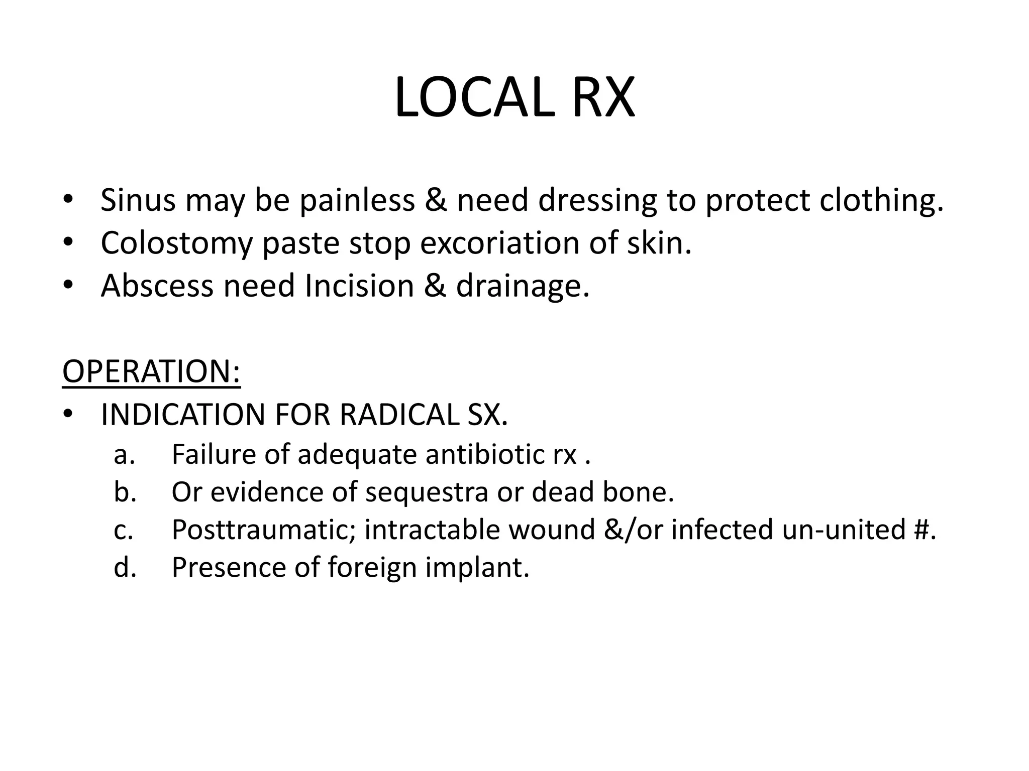 LECTURE 23; CHRONIC OSTEOMYELITIS.pptx