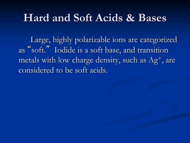Lecture -Hard-Soft Acid-Base Theory-1.pdf | Chemistry | Science