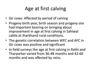 Lecture 23 Herd health management and fertility parameters | PDF