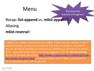 Class 24: Imperative Programming | PPT