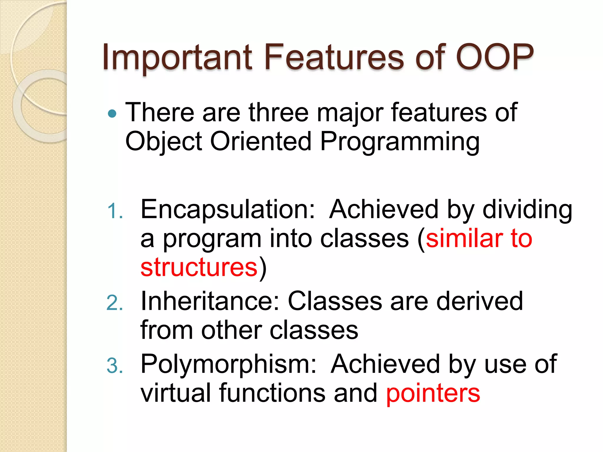 Oop Lecture 2 Pptx Programming Languages Computing