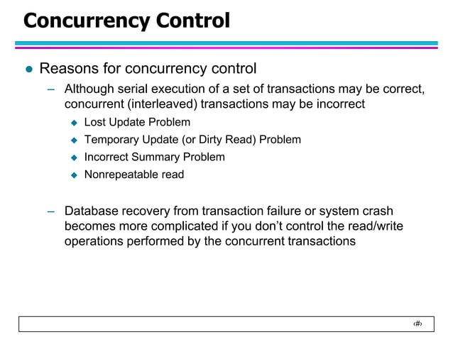 concurrencycontrol_databasemanagement_system | PPT