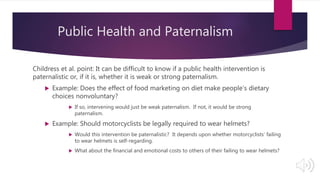 Lecture 24 childress et al on public health ethics | PPTX