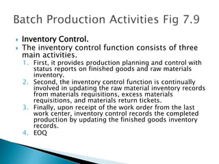 Lecture 24 conversion cycle -the traditional manufacturing environment ...
