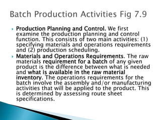 Lecture 24 conversion cycle -the traditional manufacturing environment ...