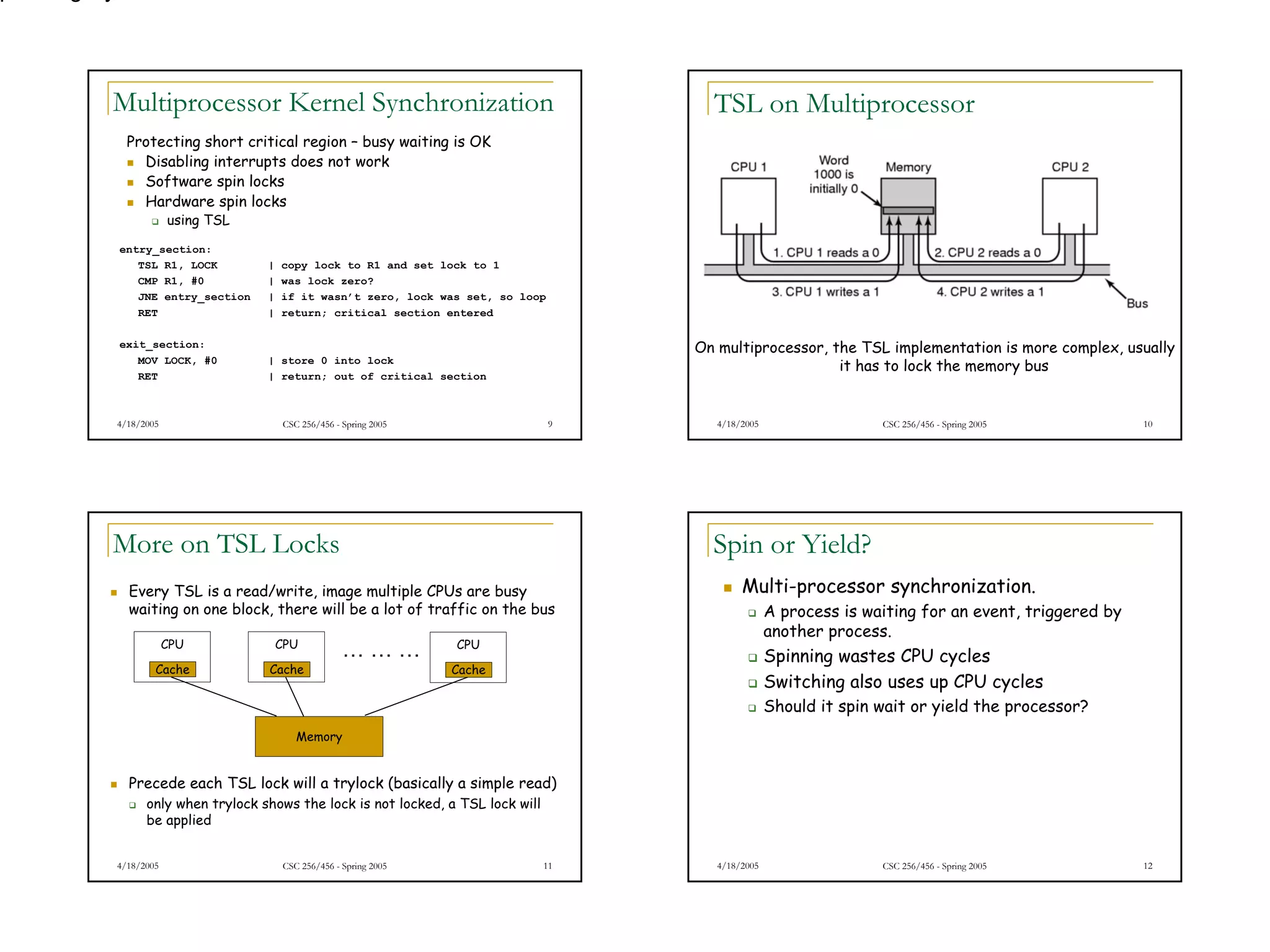 Lecture24 Multiprocessor | PPT