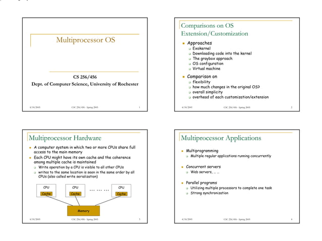 Lecture24 Multiprocessor | PPT