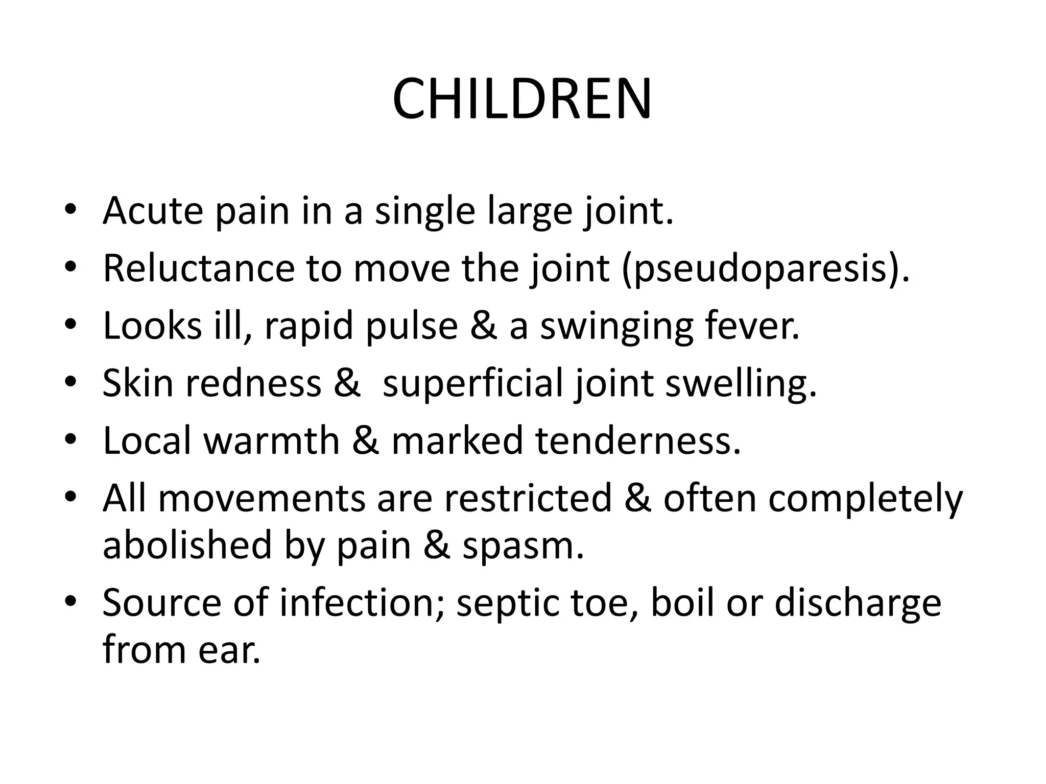 LECTURE 24; ACUTE SUPPURATIVE ARTHRITIS.pptx