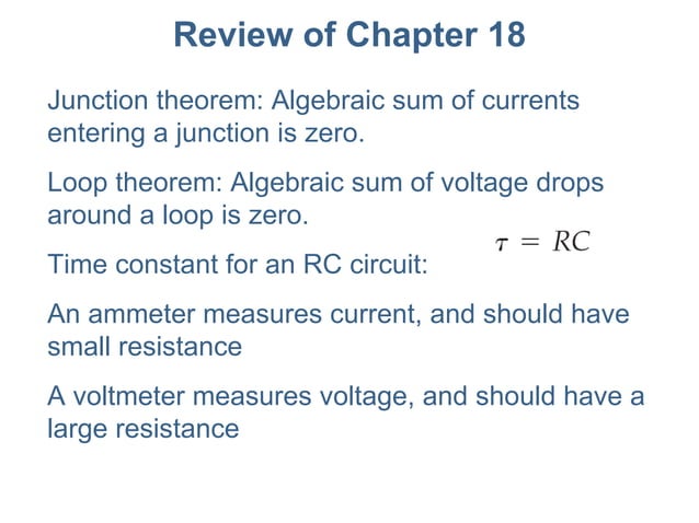 Lecture24 basiccircuits | PPT | Physics | Science