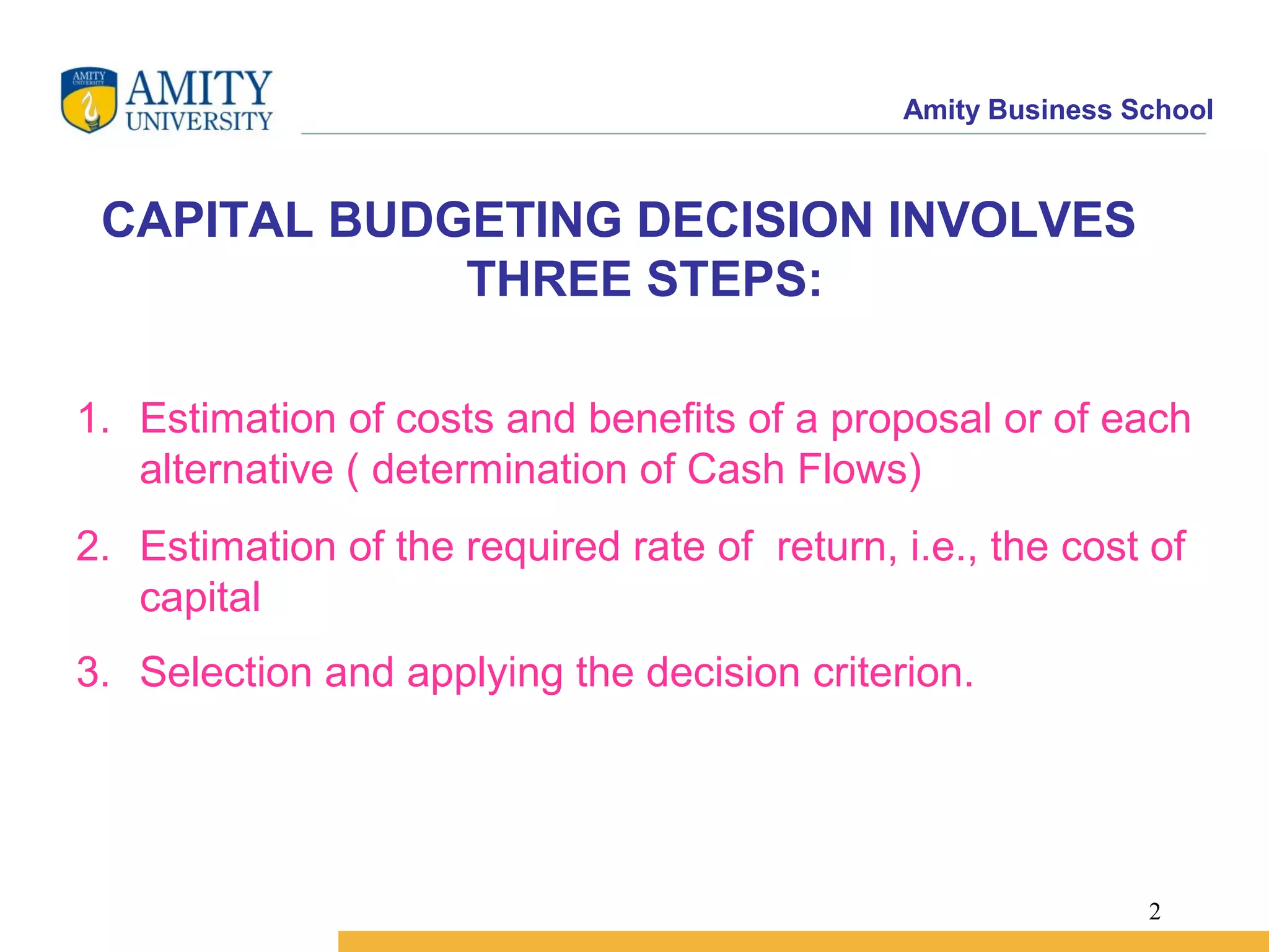 Lecture 24 capital budgeting | PPT