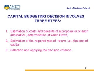 Lecture 24 capital budgeting | PPT