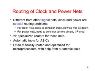 Lecture24 clockpower routing | PPT