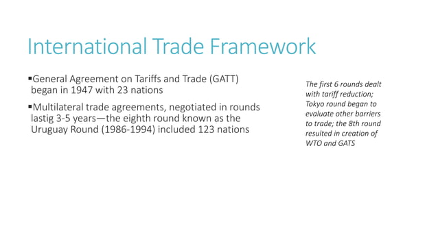 Cultural Diplomacy and Multilateral Trade Negotiations | PPT