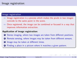 Image Registration (Digital Image Processing) | PDF