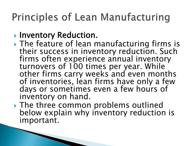 Lecture 25 conversion cycle -wolrd class companies & lean manufacturing ...