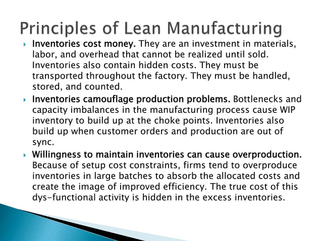 Lecture 25 conversion cycle -wolrd class companies & lean manufacturing ...