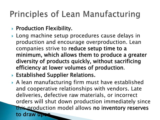 Lecture 25 conversion cycle -wolrd class companies & lean manufacturing ...