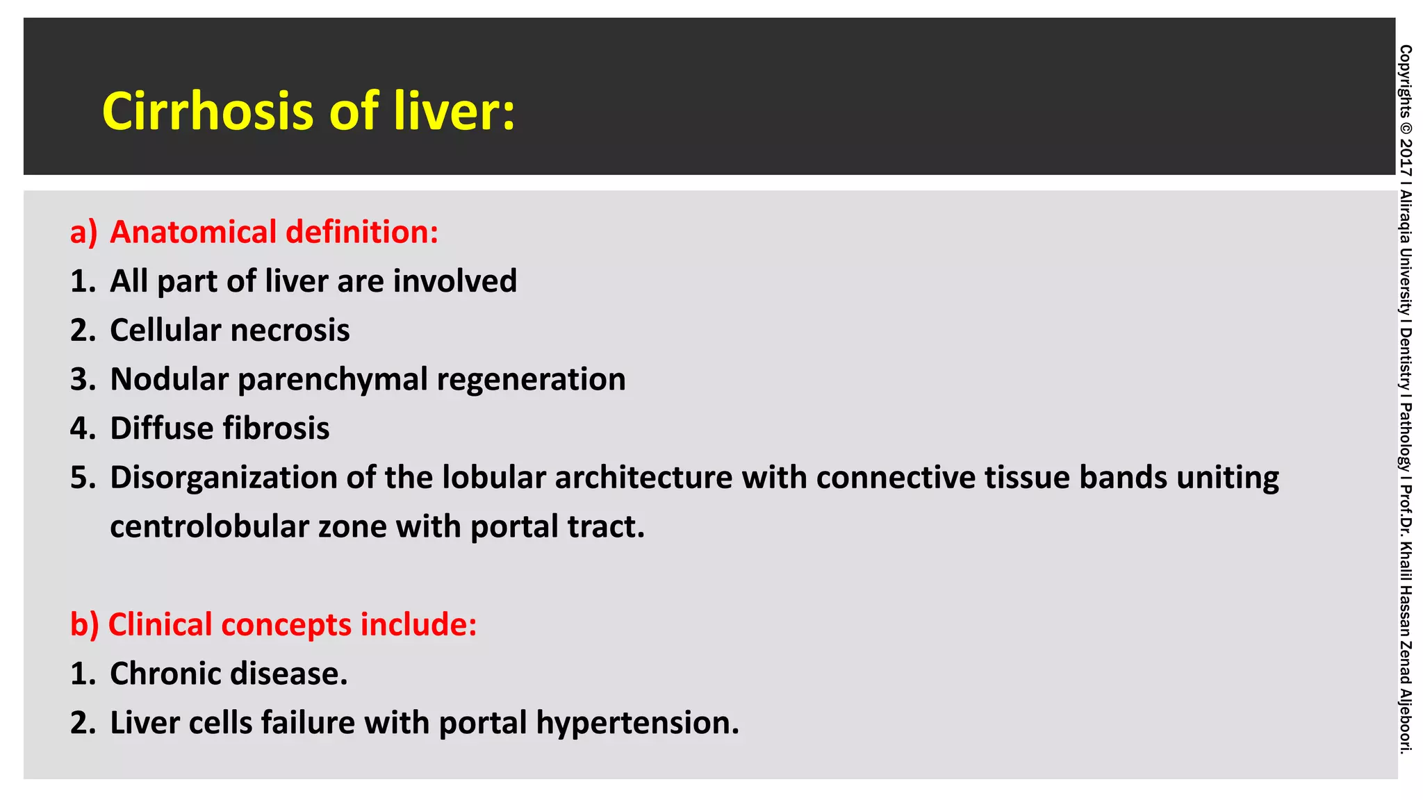 Lecture 25 diseases of liver and pancreas | PPTX